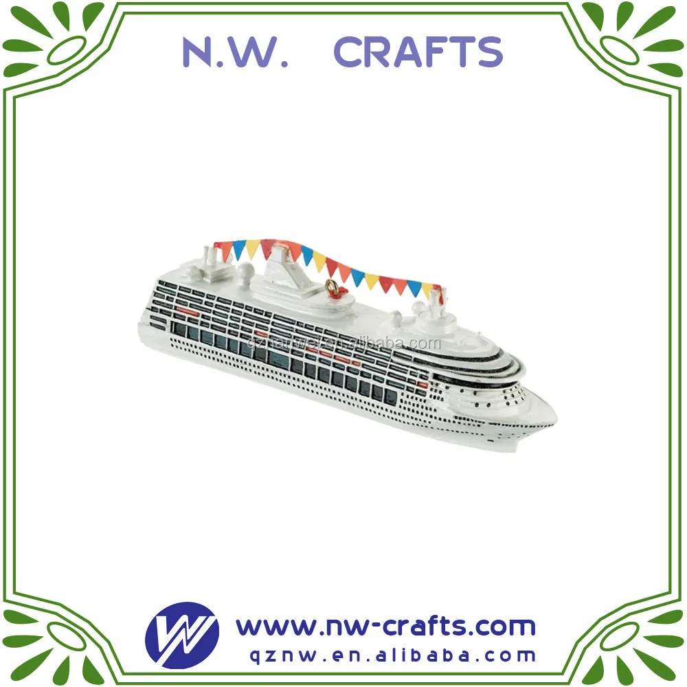 Resin Ship Model Miniatures - Elegant Cruise Ship Decor