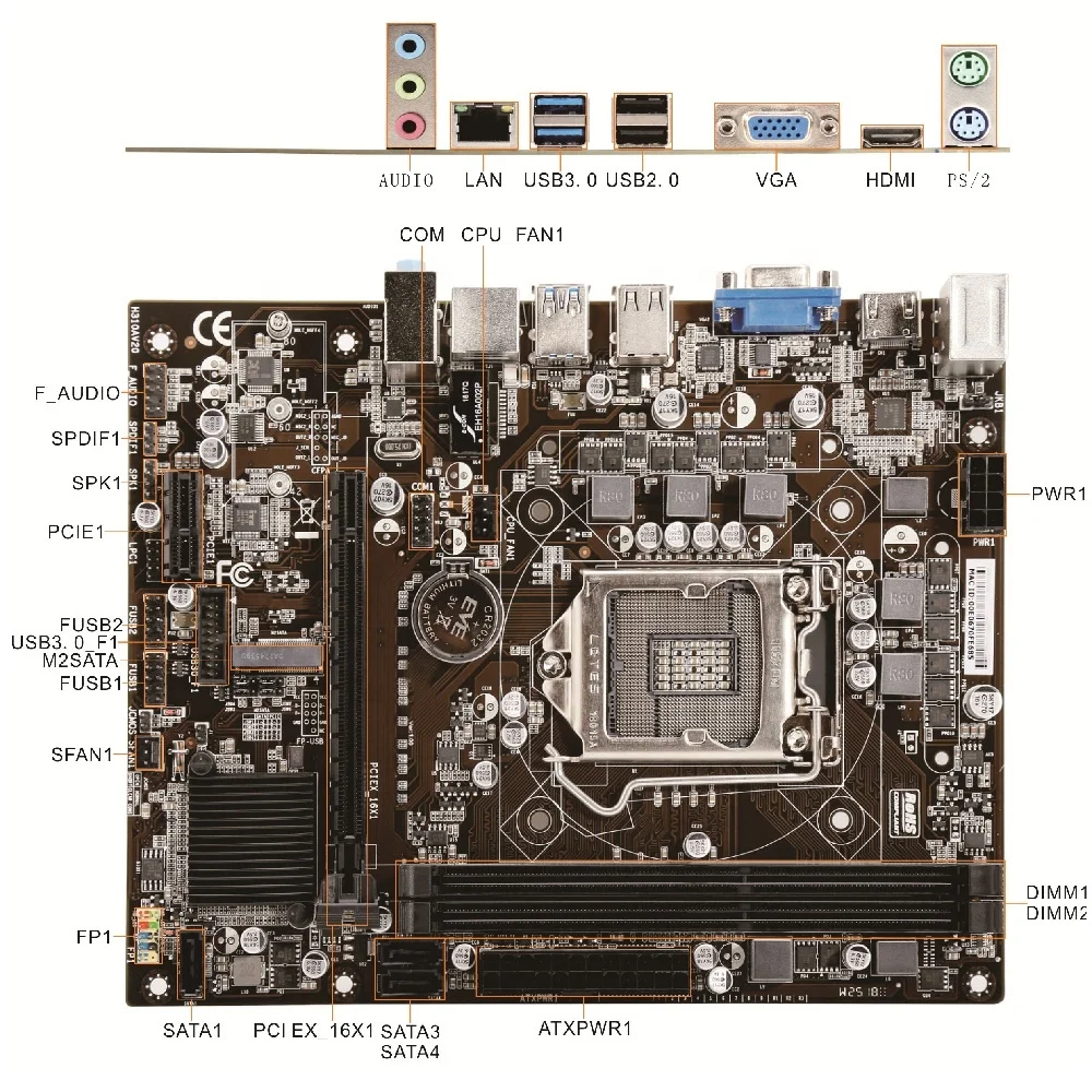 Intel 8th Gen Processor OEM Motherboard with VGA HD Port| Alibaba.com