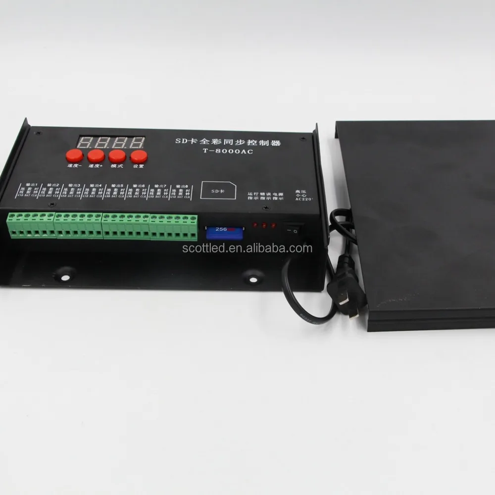 T-8000AC LED Pixel Controller - Max 8192 Pixels Control