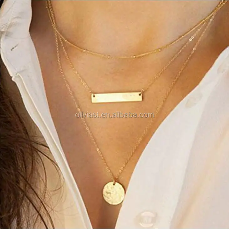 18k Gold Plated Jewelry with Custom Logo Tags Pendant