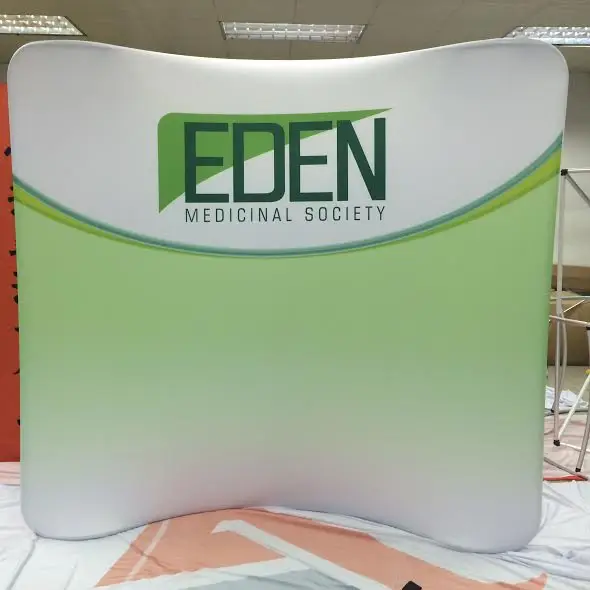 8X8 Ft Custom Portable Pop-up Banner Stand Foldable Eco-friendly ...