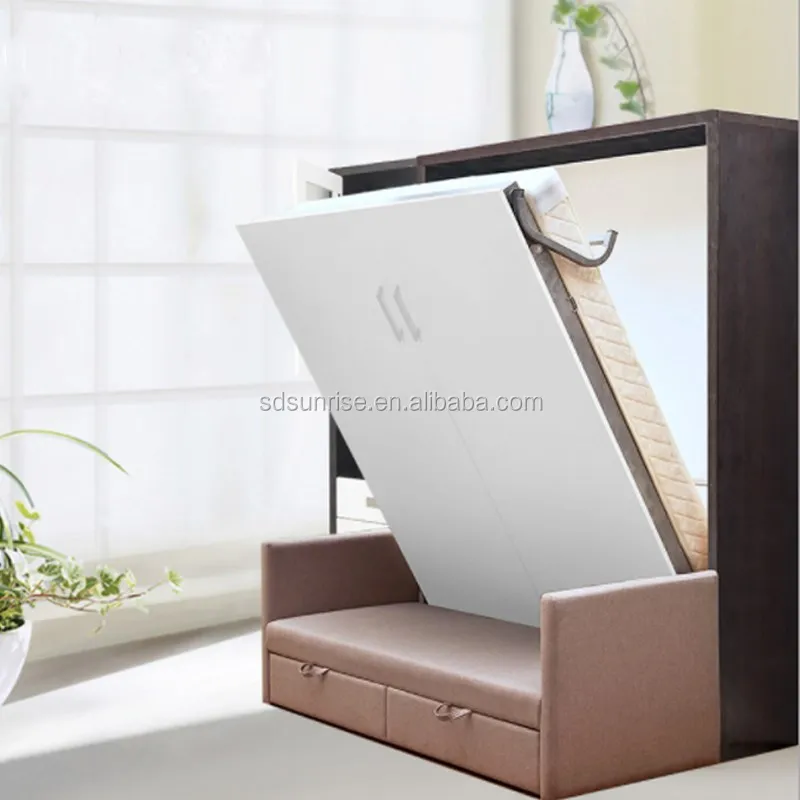 Easy assemble space saving pull down wall bed modern wall bed murphy ...