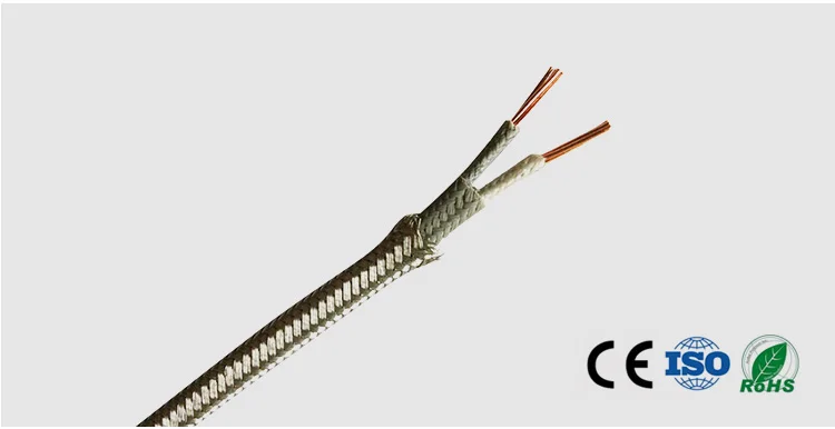 Fiberglass Insulated Colored Flexible Metal Wire K Thermocouple Wire ...