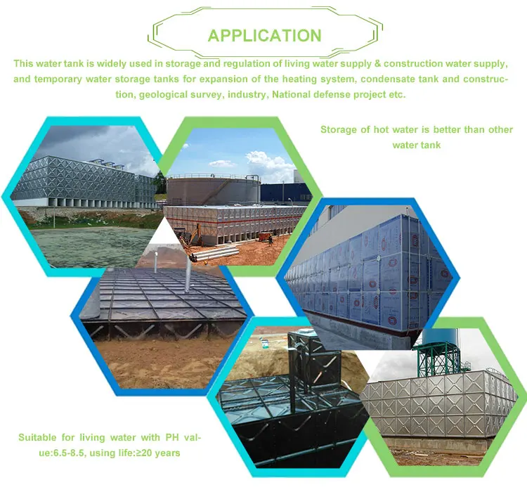 Modular Sectional Elevated Steel Tower Water Reservoir Tank