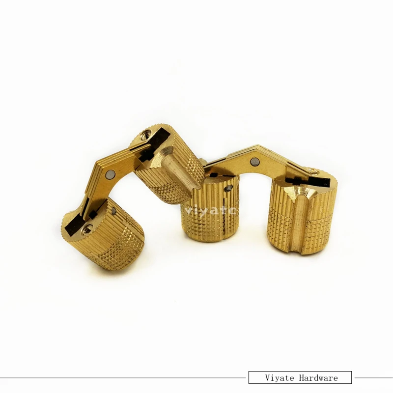 10mm Diameter Hinge - Invisible Round Brass Barrel Hinge