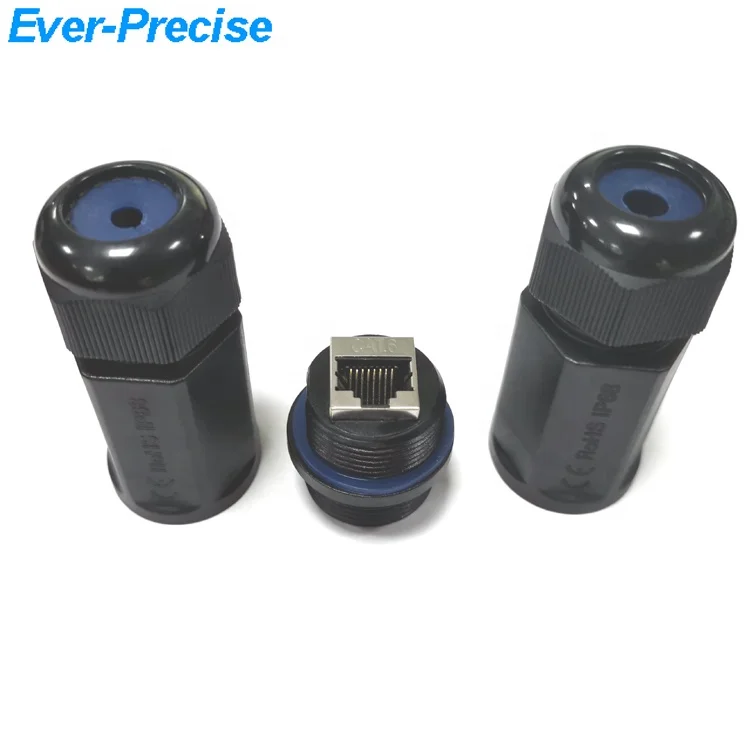 Rj45 Connector Ip67 Rj45 Waterproof Connector Coupler Shiled M25 Long ...