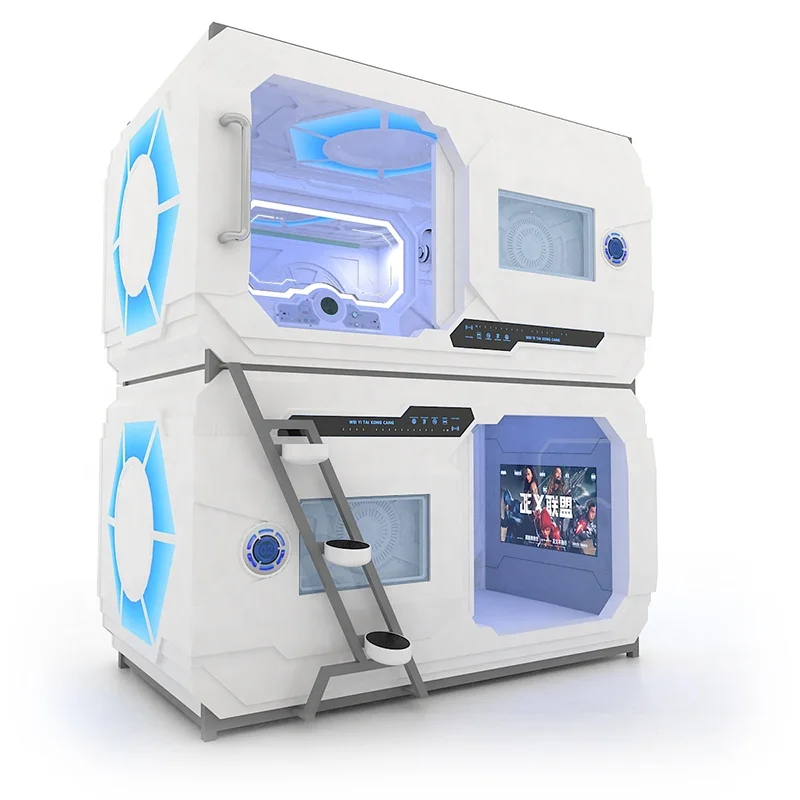 Capsule Hotel with Locking Door - Modern & Stylish Bunks