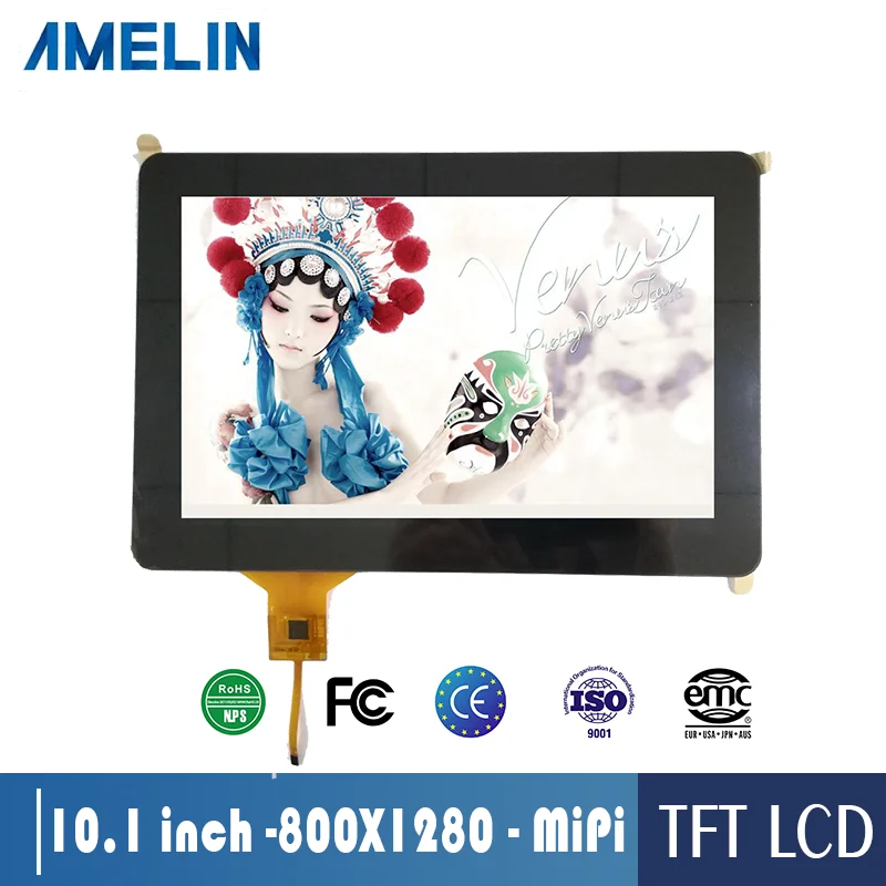 10.1 Inch 800*1280 Mipi Interface Tft Lcd Touch Screen Panel With Ips Viewing Angle 10 Inch ...