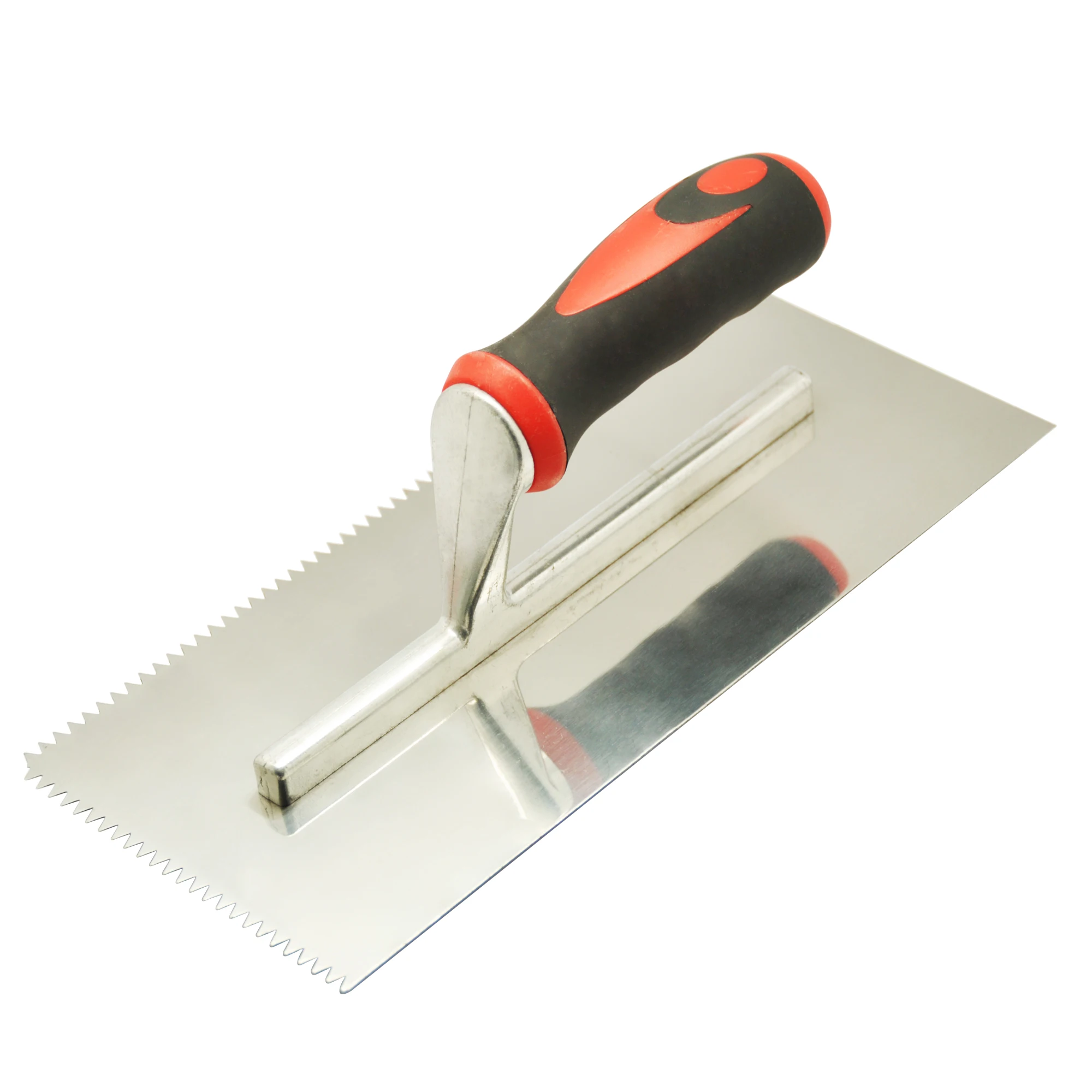 280x120mm Stainless Steel U Notched Plastering Trowel
