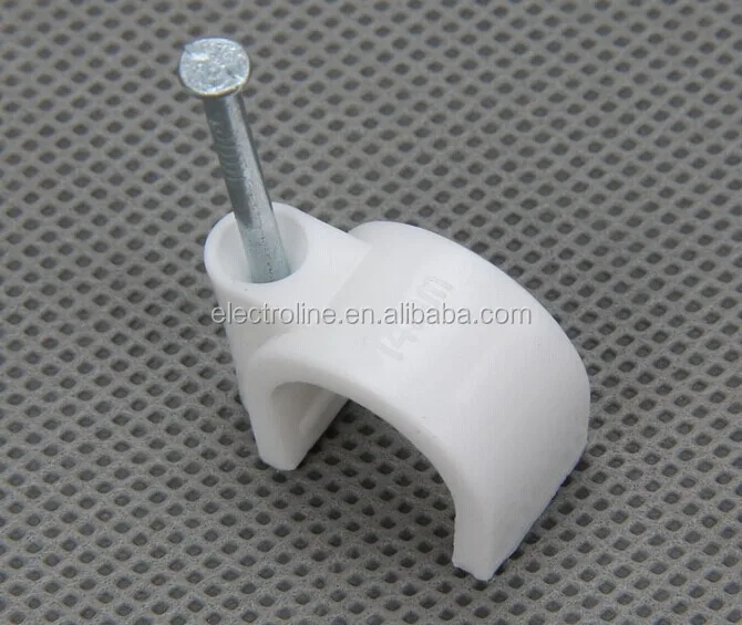 Factory Pe Plastic Electrical Wire Wall Nails Clamp Cord Tie Holder ...