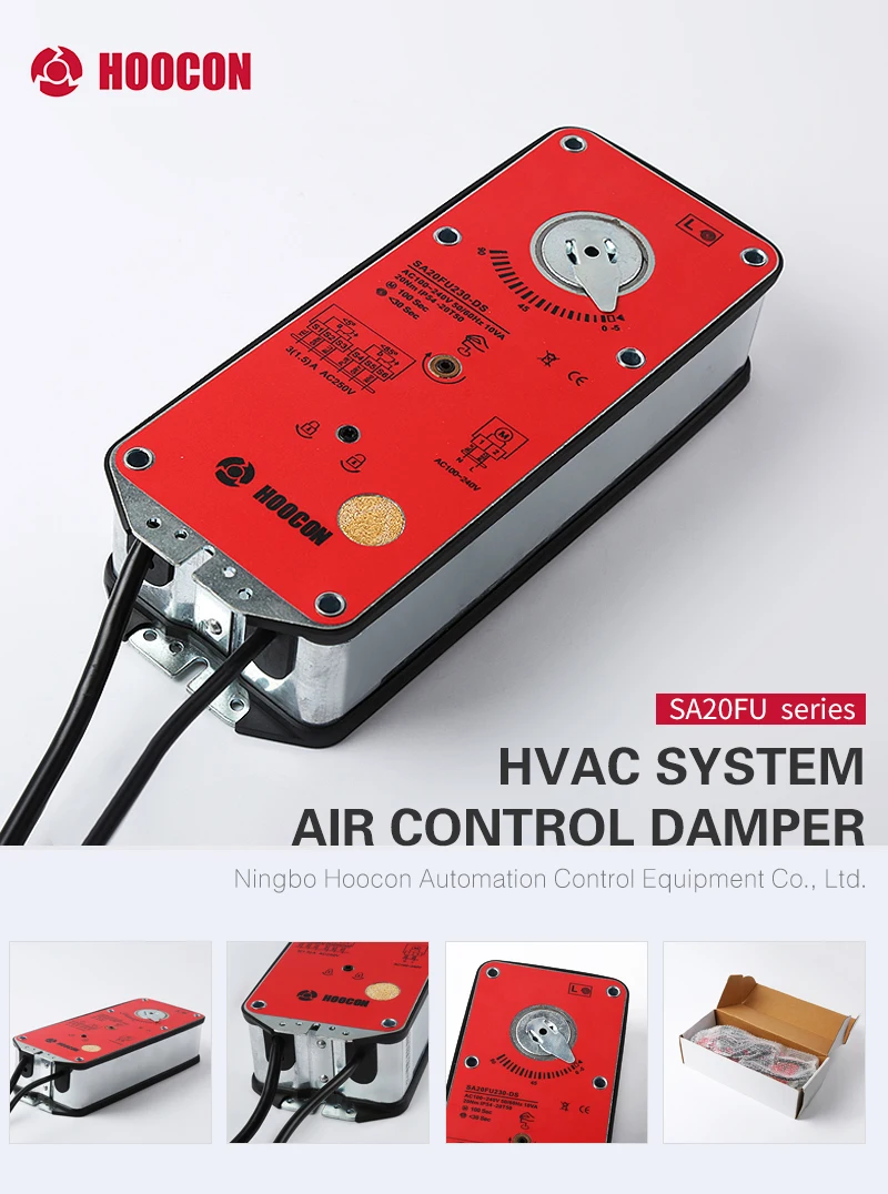 Hvac Electric Spring Return Damper Actuator Fire And Smoke Dampers ...