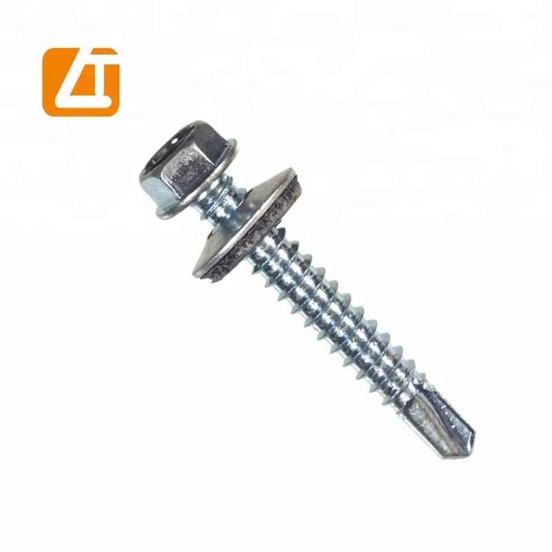 Customized Different Package Hex Head Screw Self Drilling With Washer ...
