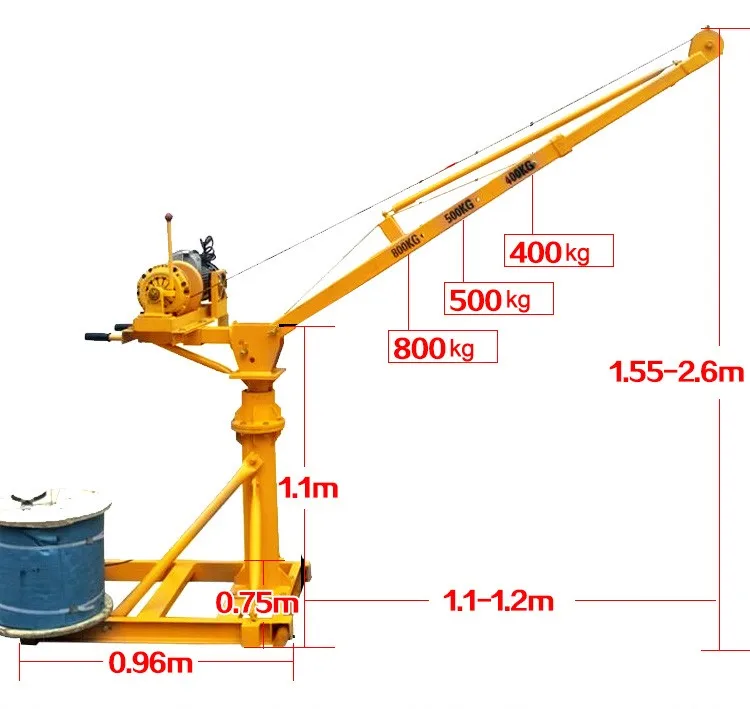 500kg Outdoor Indoor Mini Hoists Construction Electric Lifting Mini ...