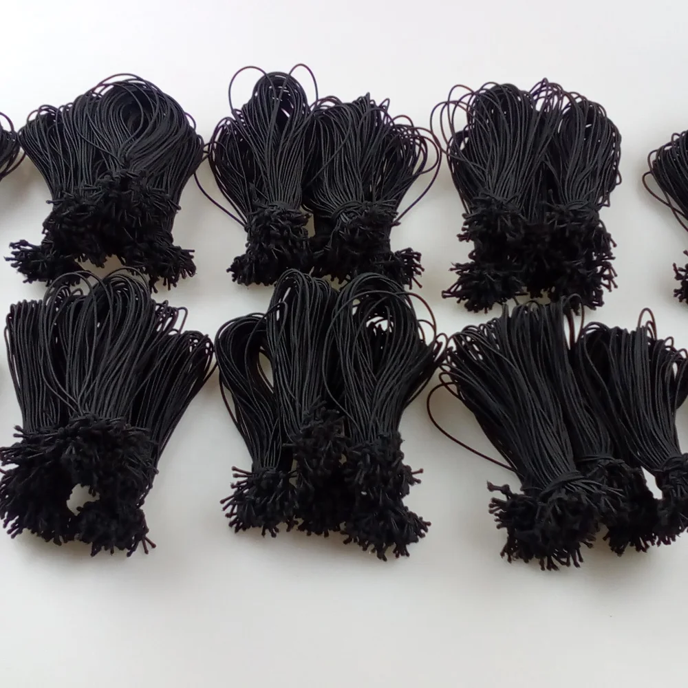 1.2mm Elastic Loop With Knot For Tag/elastic Cord - Buy Elastic Loop ...