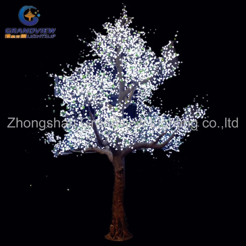 White LED Cherry Blossom Tree Lights for Outdoor Christmas