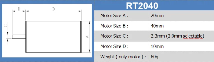 Rtb2040 Splash Waterproof Brushless 50000 Rpm Dc Motor 12v 150w For ...