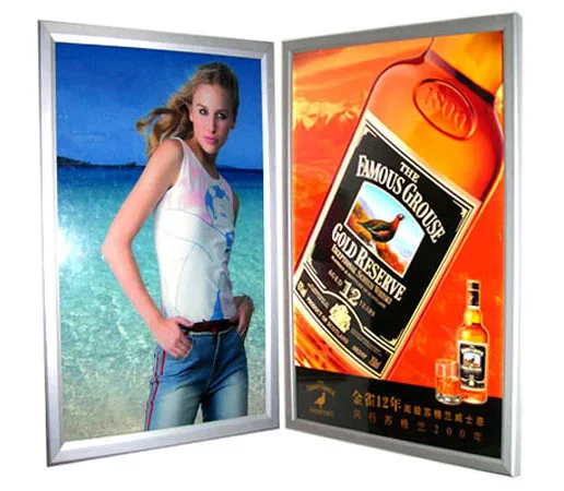Led Slim Light Boxes Picture Frame 25/32mm Profile Advertising Light ...