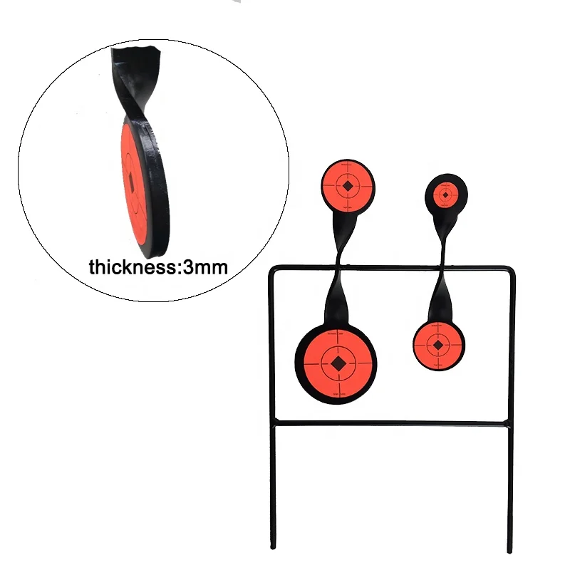 Amazon Double Spinning Steel Shooting Targets Spinner For Airgun .22 ...