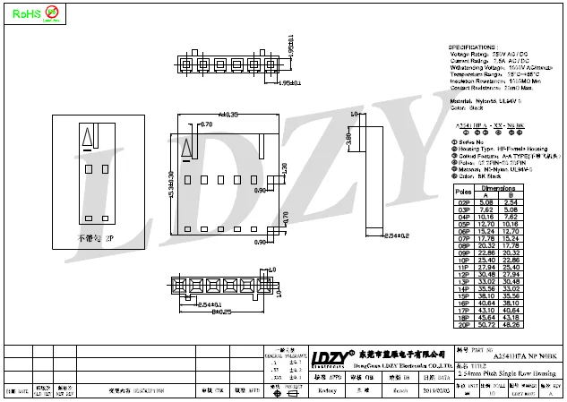 Molex 70066 2.54mm Connector - Reliable Wire Harness Assembly