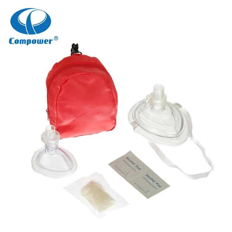 Compower Latex Free Disposable First Aid Kit with CPR Mask