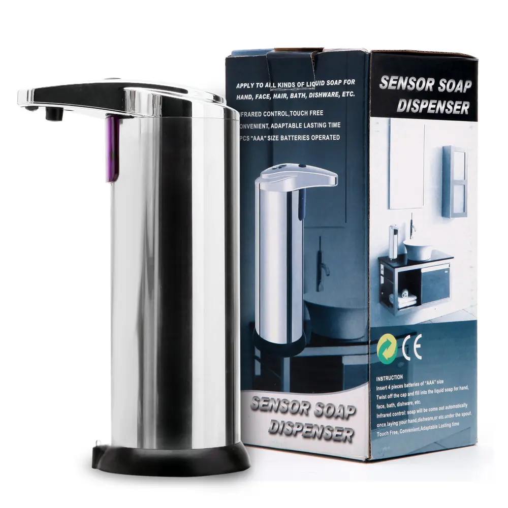 Kitchen Stainless Steel Automatic Sensor Liquid Soap Dispenser - Buy ...