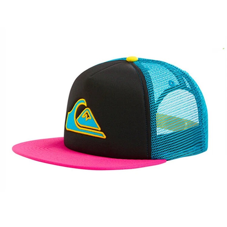 High Quality Sublimation Foam And Mesh Kid Flat Billed Baseball Trucker ...