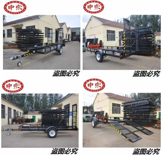 Two Wheel Small Car Transporter Towing Trailer for Sales