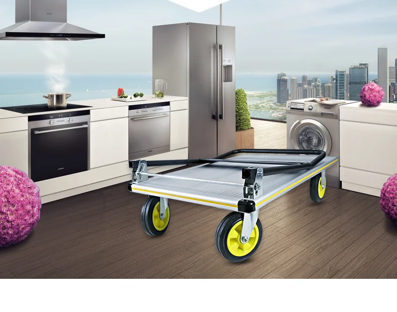 Household Industry Warehouse 250kg Aluminium Balance Hand Trolley - Buy ...