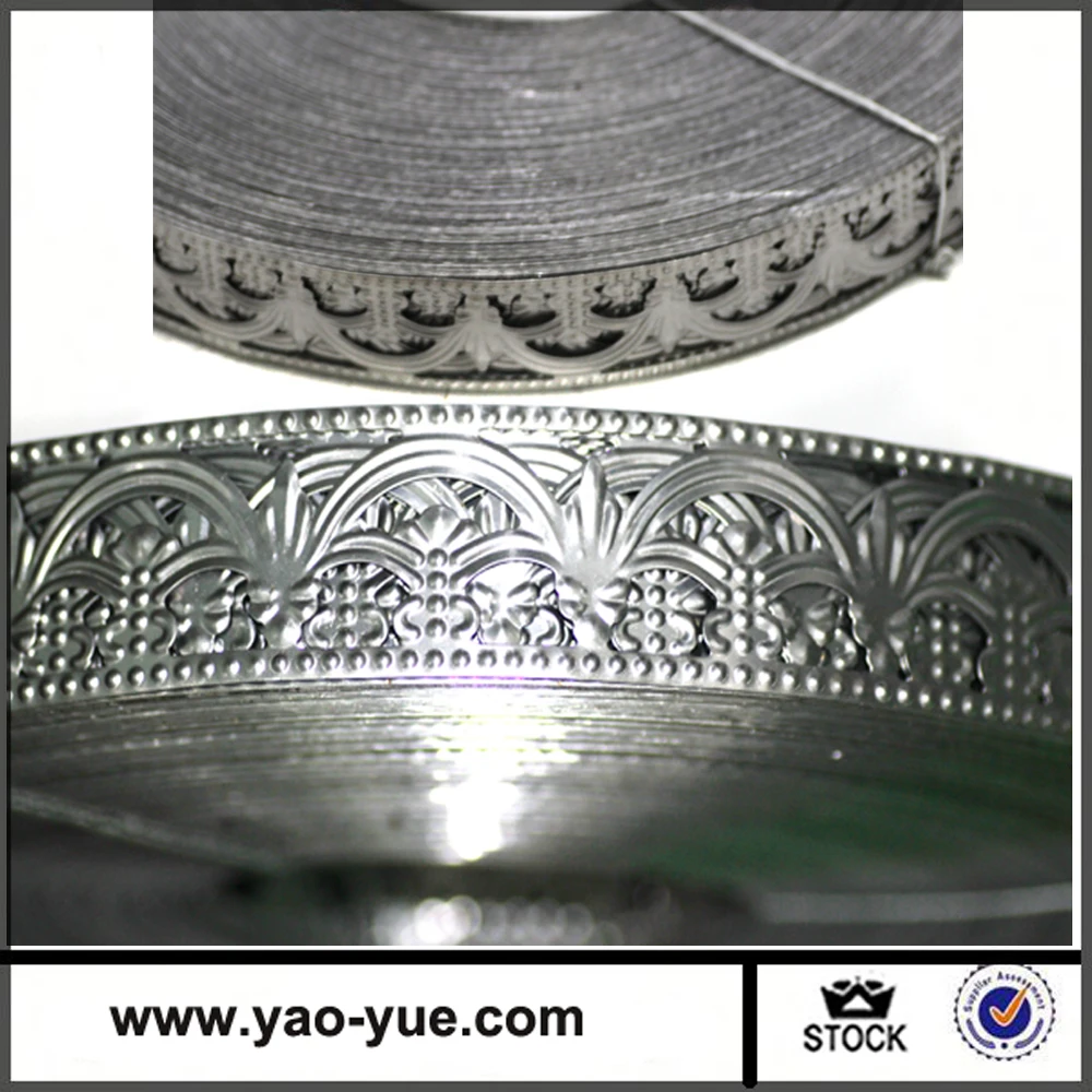 40 Mm Decorative Lace Perforated Metal Strips - 100m Roll