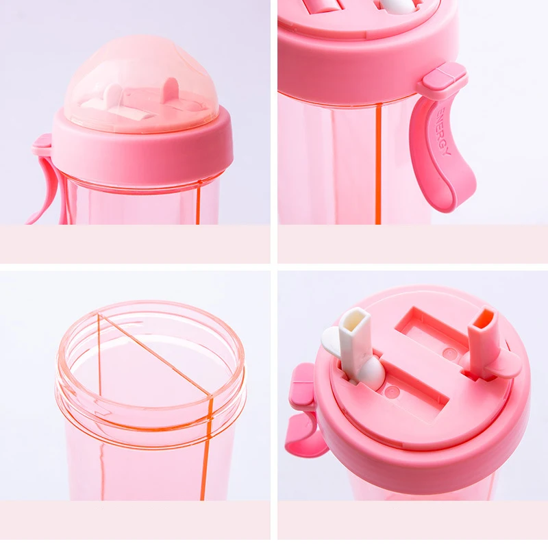 16oz Spill Proof Kids Straw Cups With Sippy Lids,Stainless Steel Cups ...