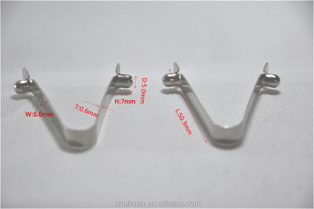 Factory Manufacture High Quality 65Mn Steel U Shape Zinc Plating Double ...