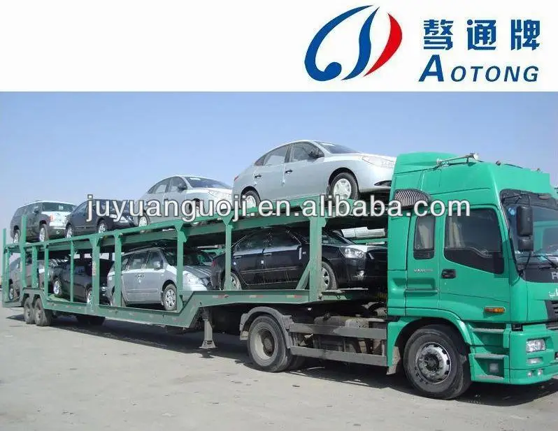 Double Deck 7 Car Gooseneck Car Carrier Trailer5/6/7/8 Car Carrier Semi ...