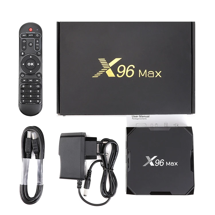 2019 New Products X96max Amlogic S905x2 Android 8.1 Smart Tv Box X96 Max Support Bt Dual Wifi ...