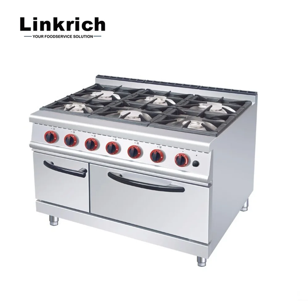 Linkrich Jus-rq-6 New Model Good Quality Restaurant Natural Gas Stove ...