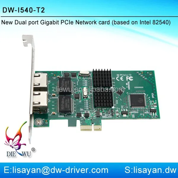 New Arrival 1000m Intel 82540 Dual Port Pci Express X1 Network Card ...