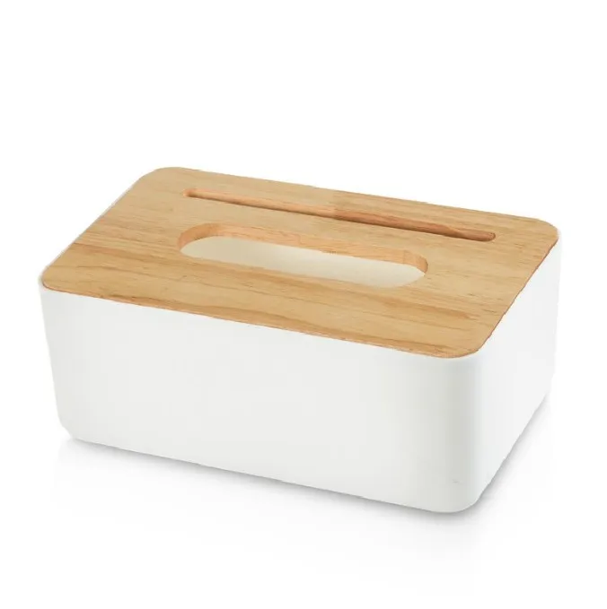 Wholesale Multi-function Square Circle Custom Wooden Storage Tissue Box ...