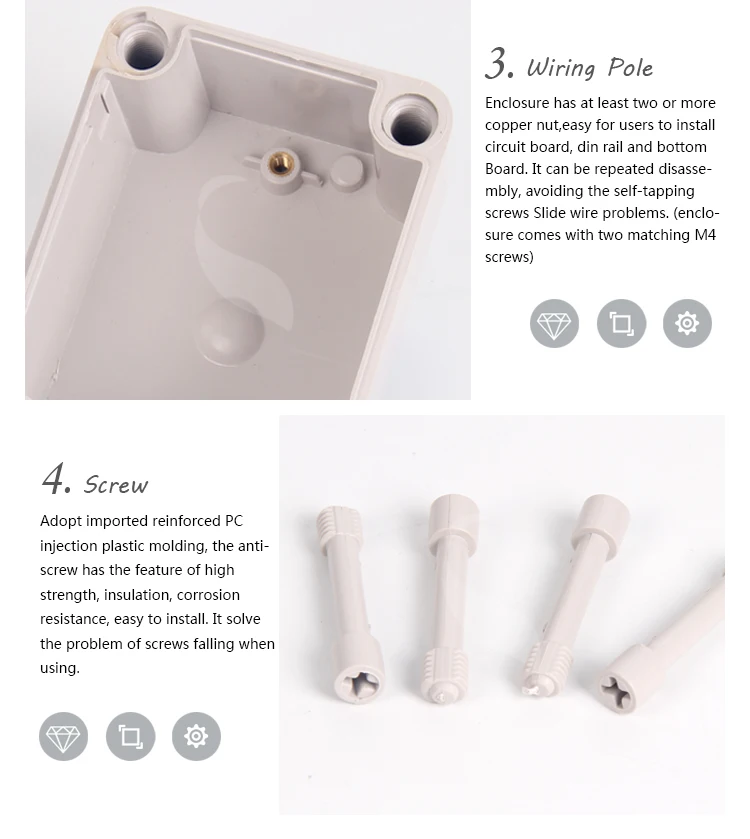 Saipwell Ip66 Abs Injection Enclosure Waterproof Box For Communication ...