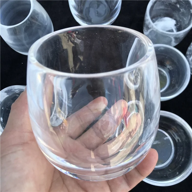 Wholesale Custom Fused Quartz Clear Crystal Tea Cup for Gifts