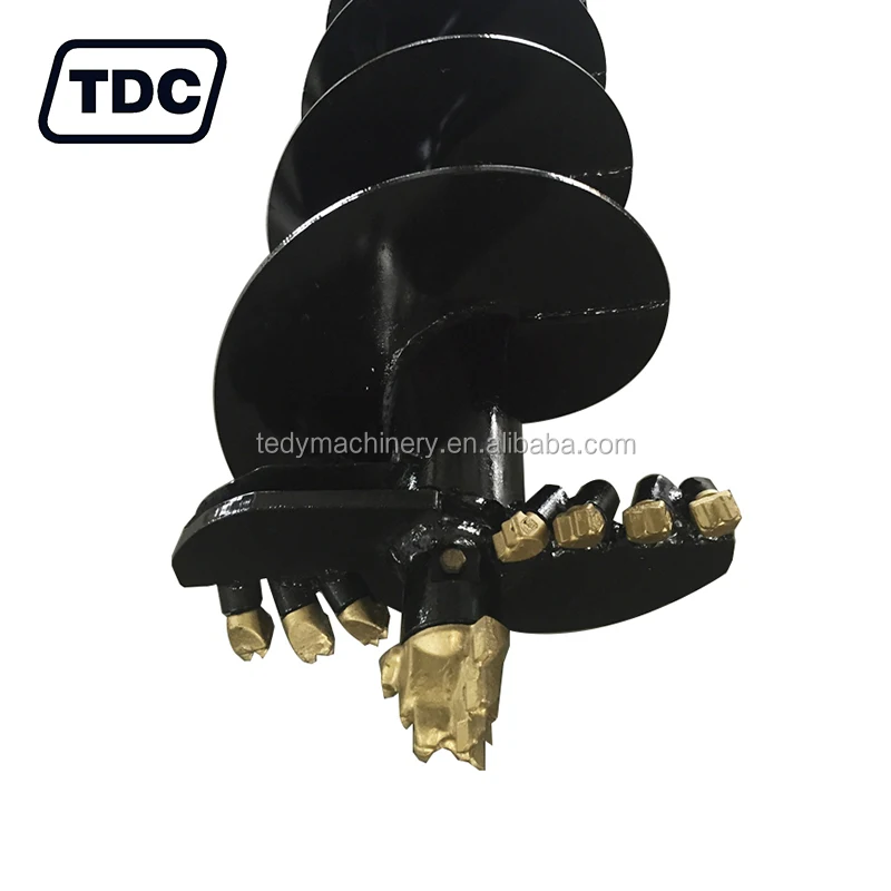 Hitachi excavator mounted soil drilling machine hydraulic earth auger ...