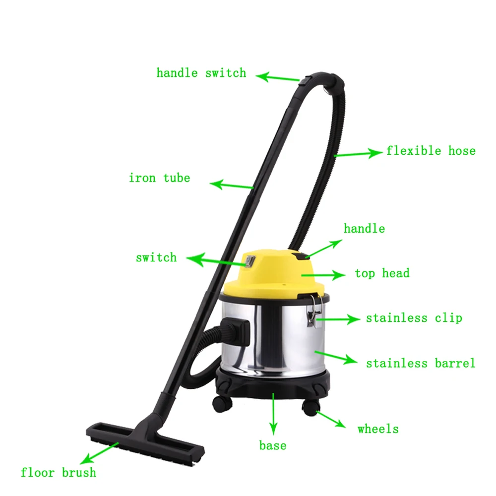 15l/18l/20l Floor Drum Vacuum Cleaner Vacuum Cleaner,Wet Dry Vacuum ...