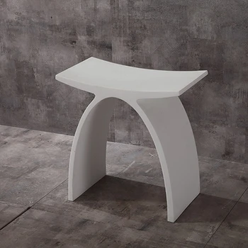 Kc-02 Bathroom Shower Bench Stone Resin Bathroom Shower Chair Acrylic ...