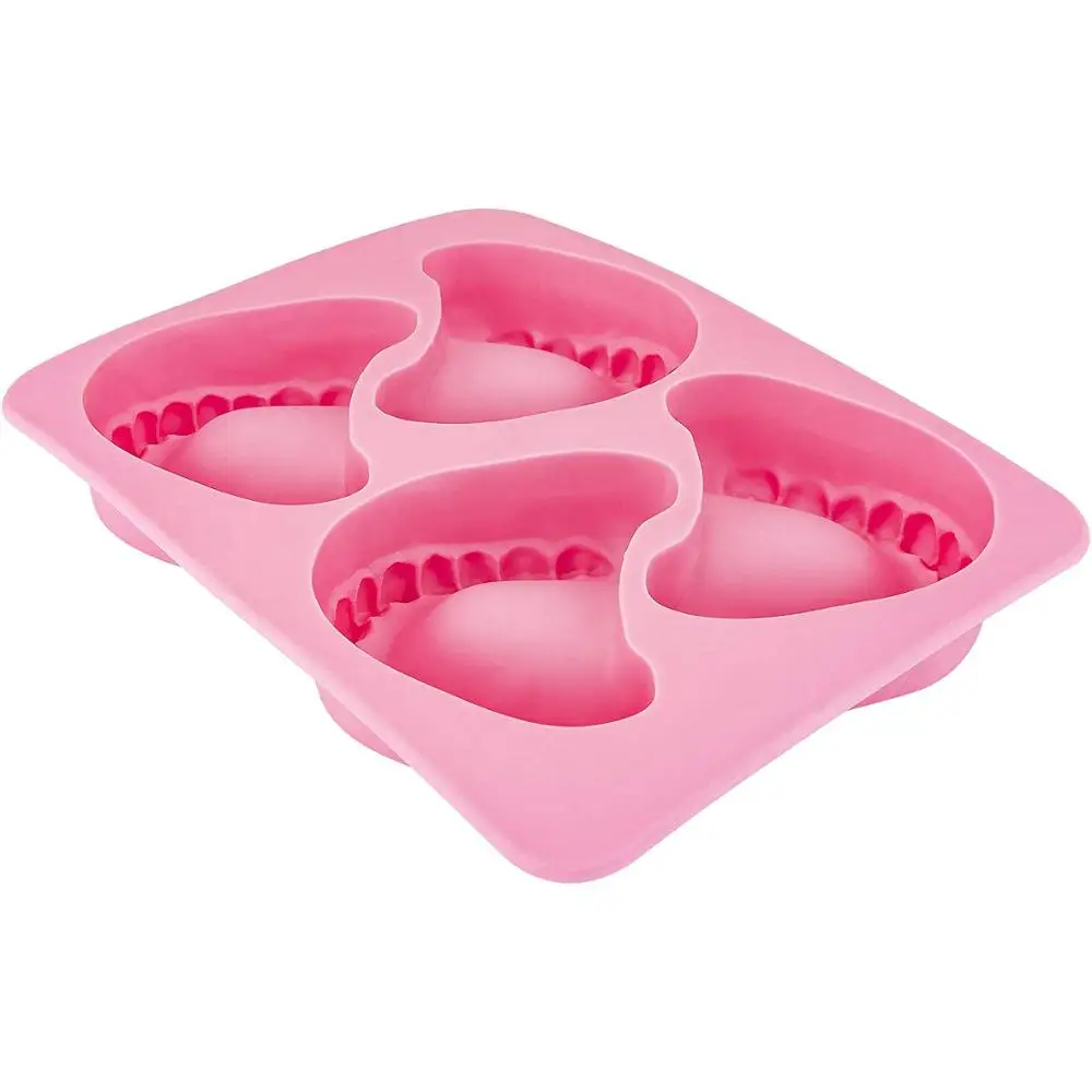 Silicone Smiles Teeth Ice Cube Tray,Silicon Teeth Shape Ice Tray Mold ...