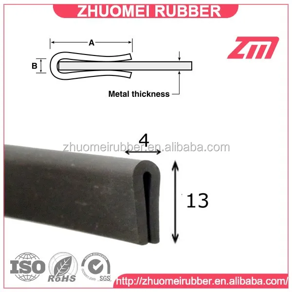 Small Rubber U Channel Edging Trim Seal Fits 1mm-2mm