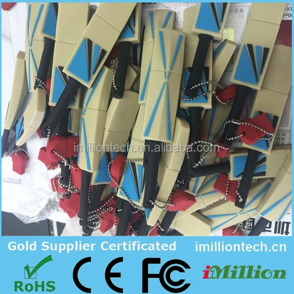 Cricket Bat Shape USB 2.0 Flash Drive - Popular & Stylish