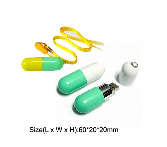 Alibaba.com: Pill Shape USB Memory Stick 32GB with Rope, Plastic Flash ...