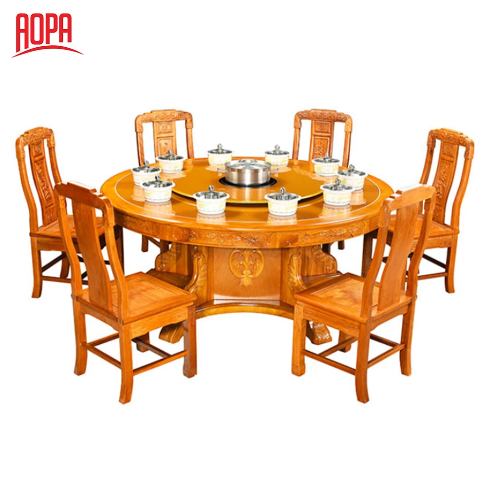 chinese restaurant furniture wood table and chairs| Alibaba.com