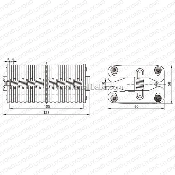 High Voltage 32-Pin Flat Terminals 2000A Flat Contacts Industrial ...