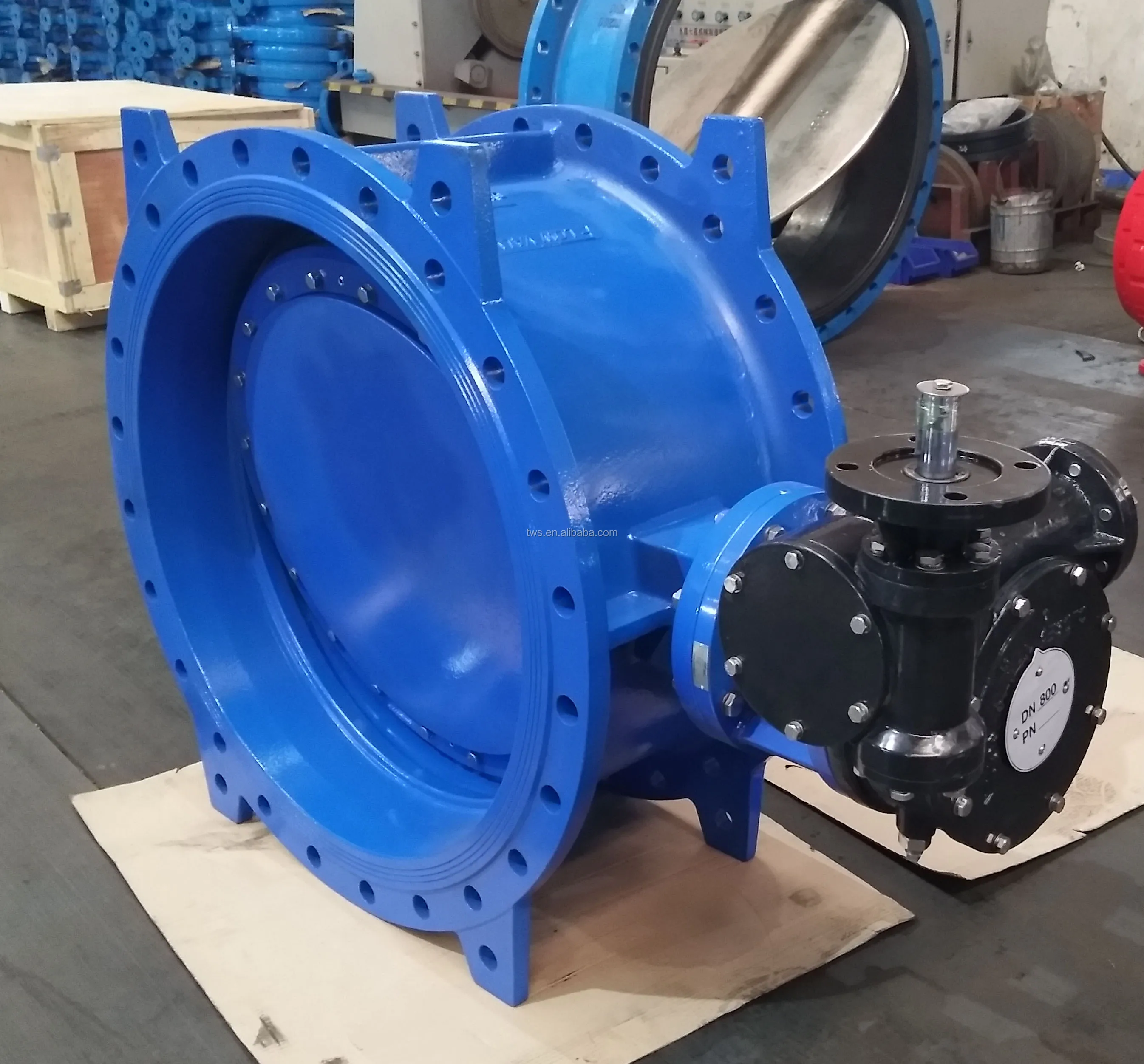 DN100~DN3000 PN10/16 Electric Butterfly Valves for Industrial Use