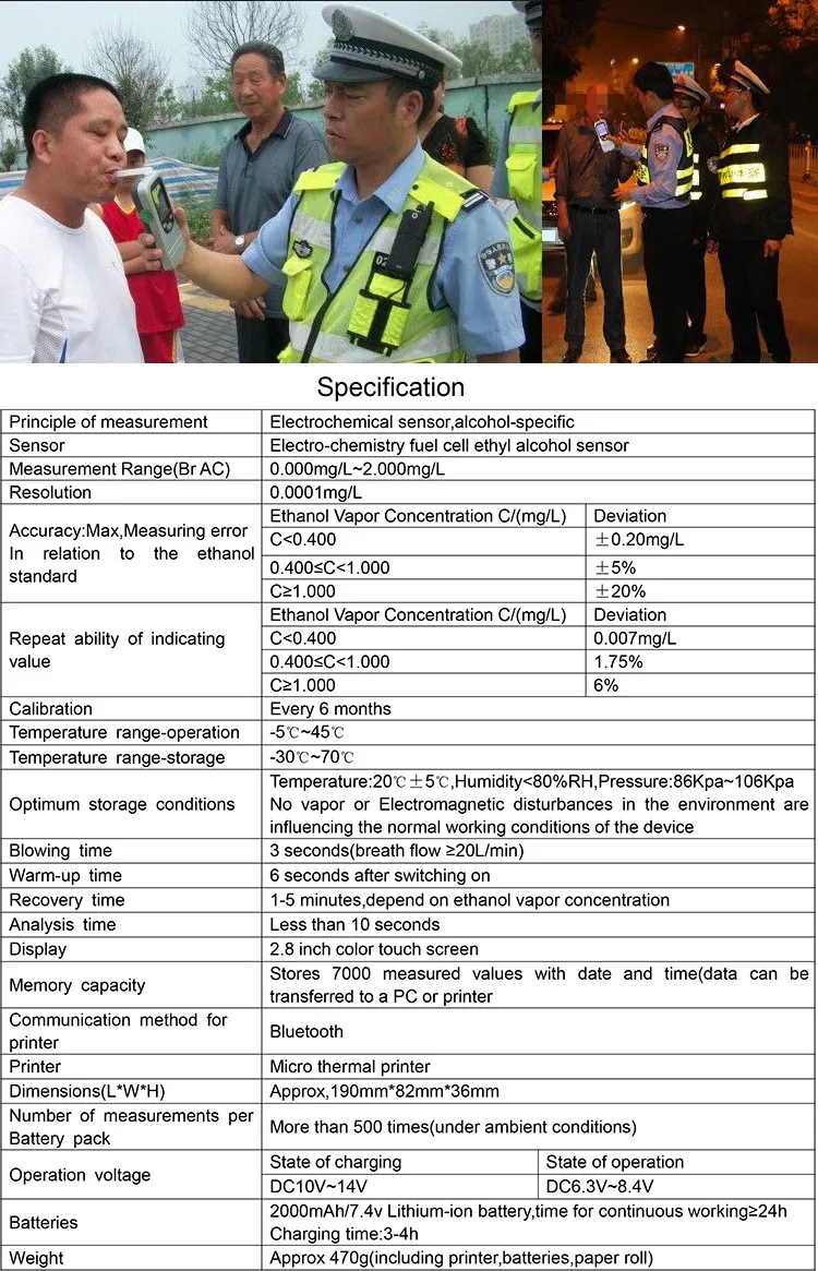 Eagle-3 Professional Fuel Cell Sensor Alcohol Tester