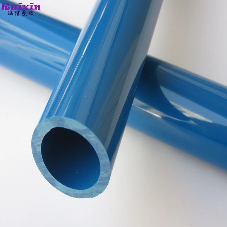 Blue Rigid Pvc Pipe Water Tube Thick Plastic Pole 30mm 1inch - Buy Blue ...
